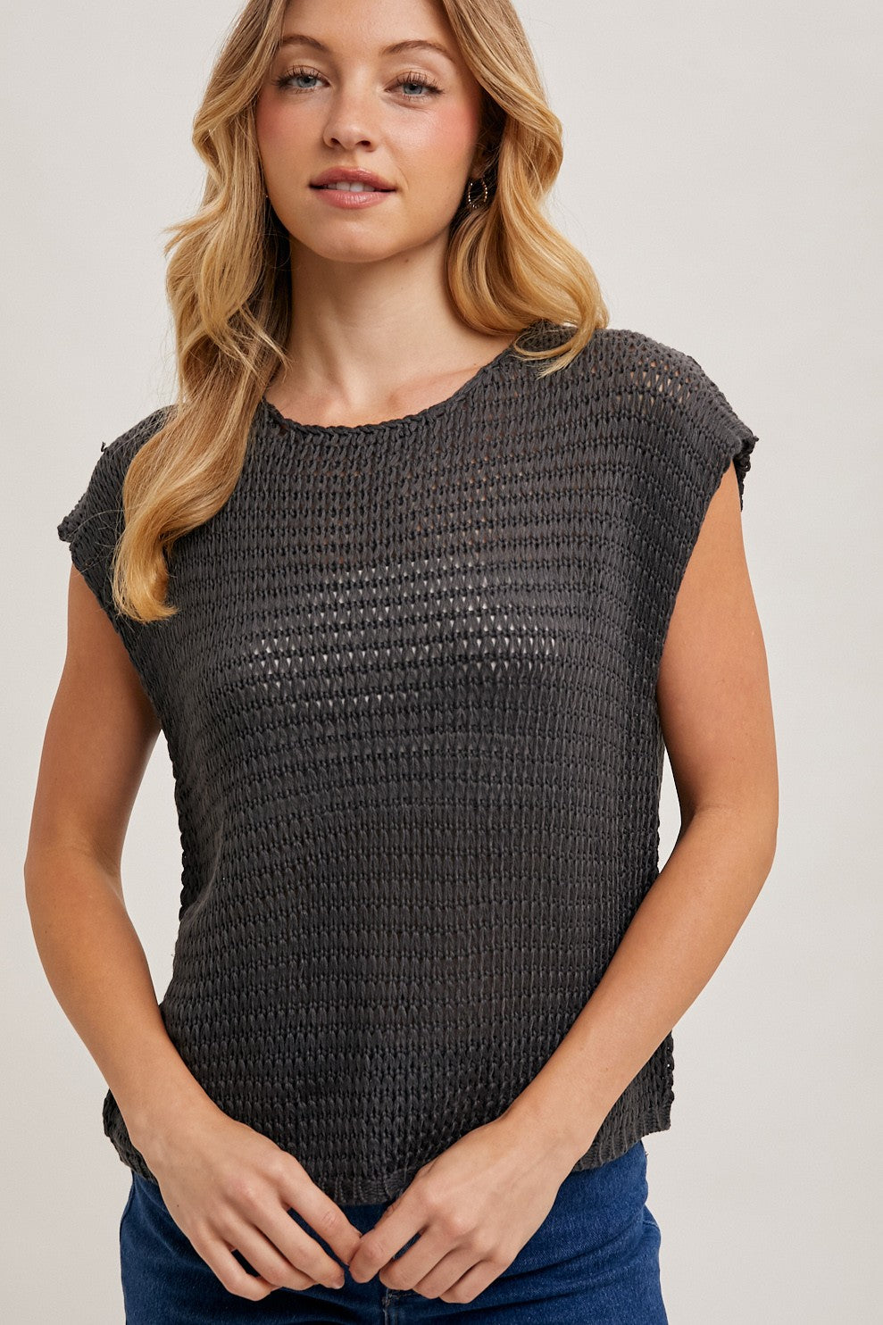 SHEER OPEN KNIT SWEATER TOP – Midwestern Mama Boutique