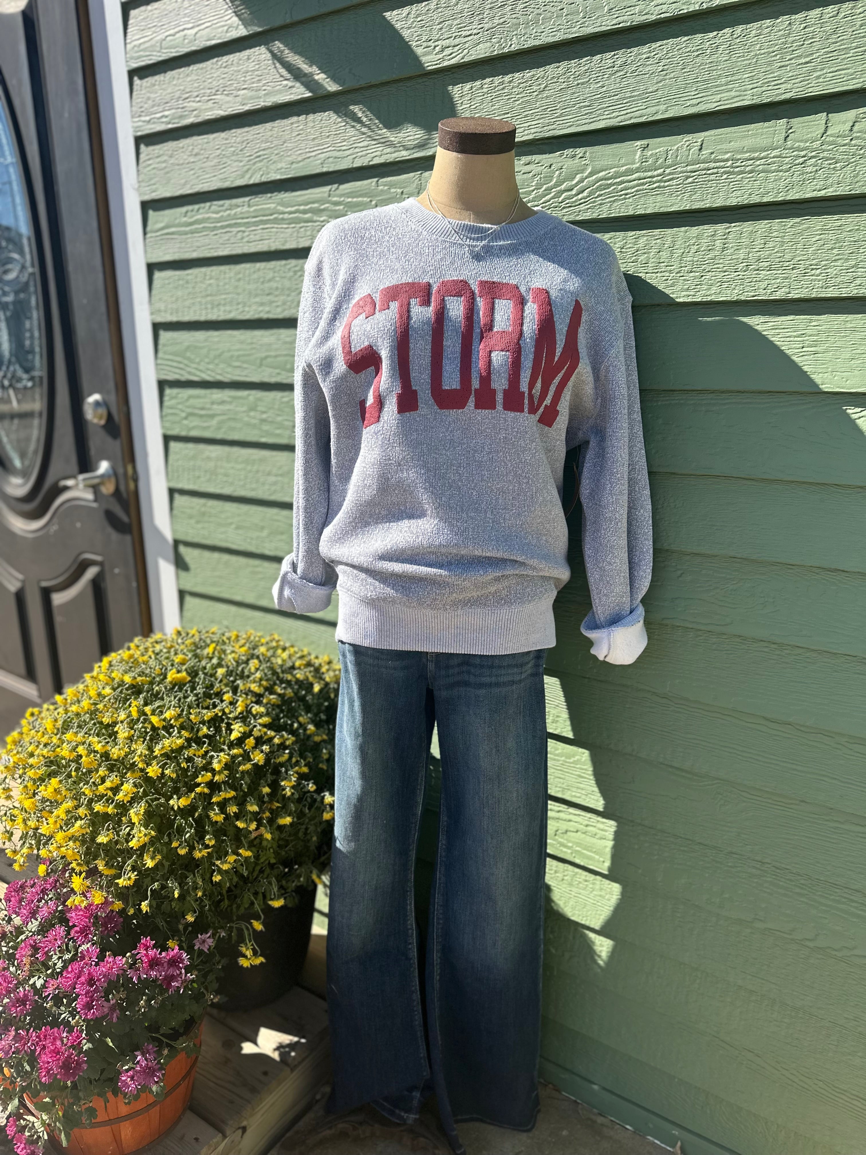 Storm Football Sweater – Midwestern Mama Boutique